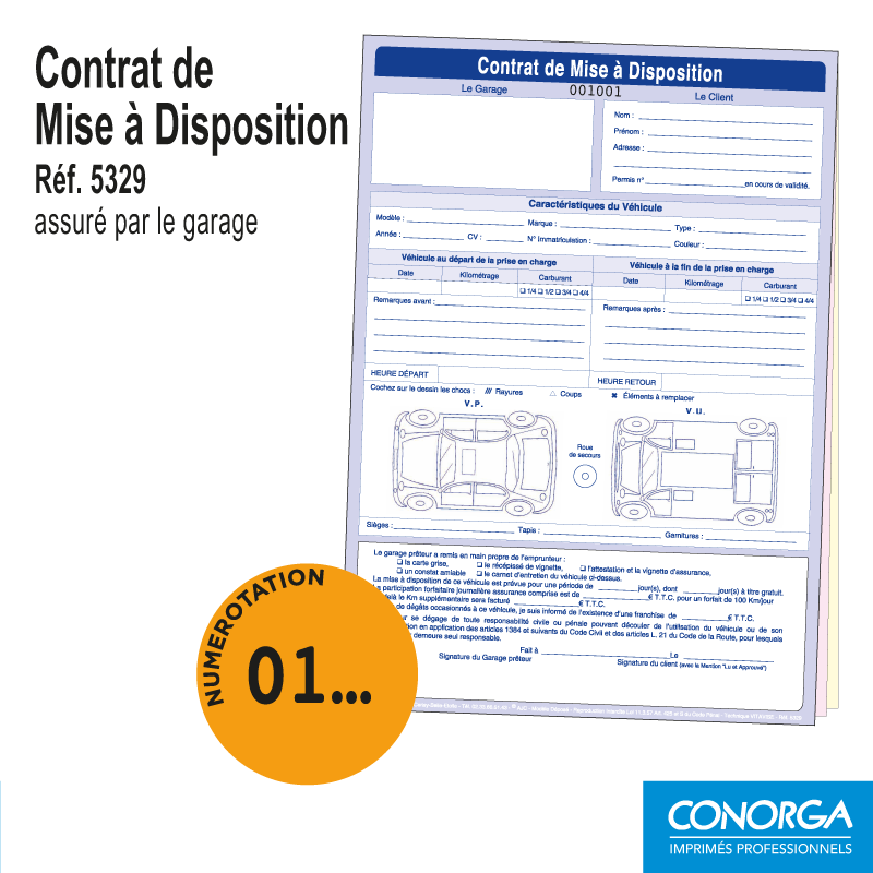 Fiche Etat Véhicule - CONORGA